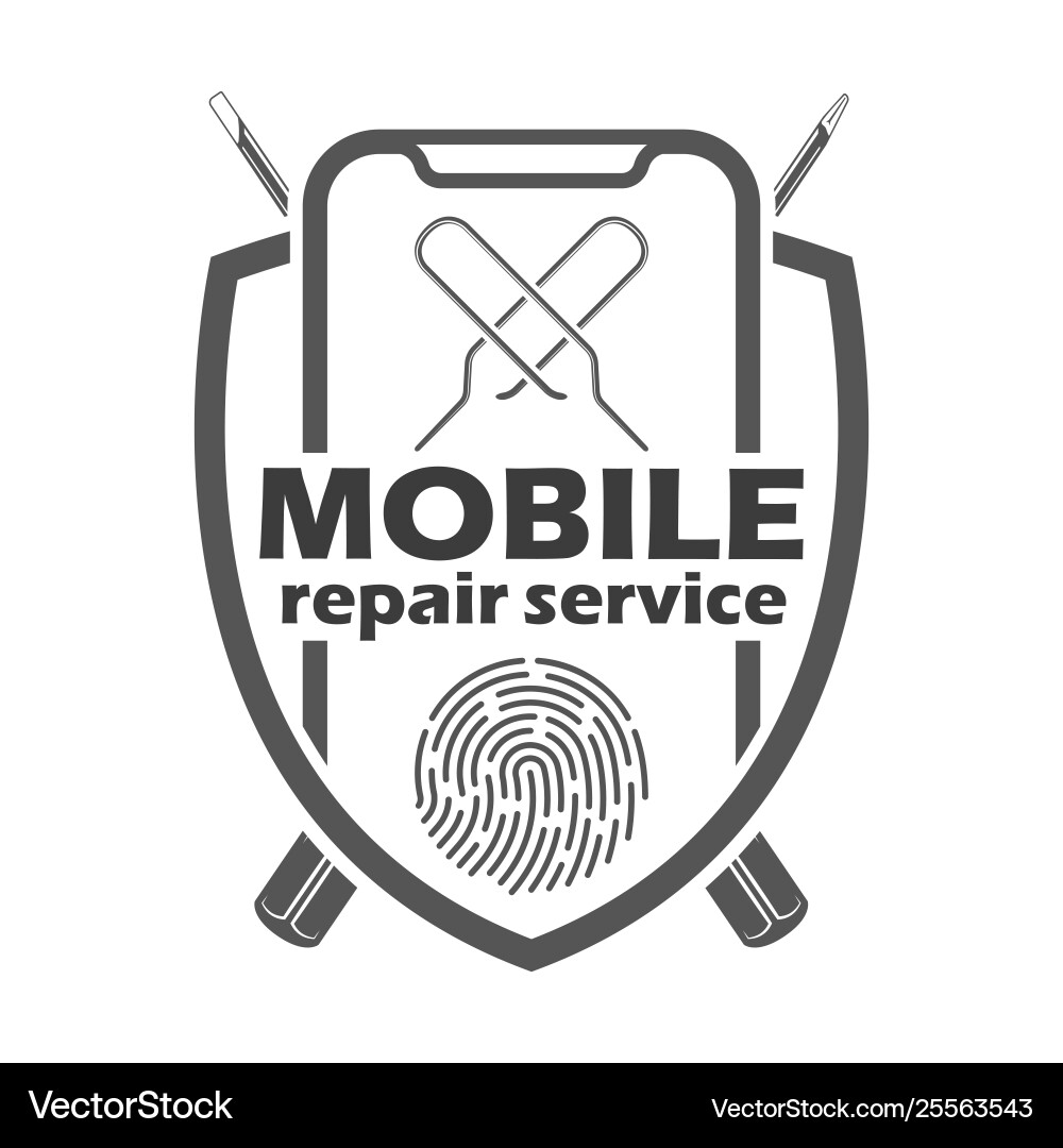 Mobile repair service 4 Royalty Free Vector Image