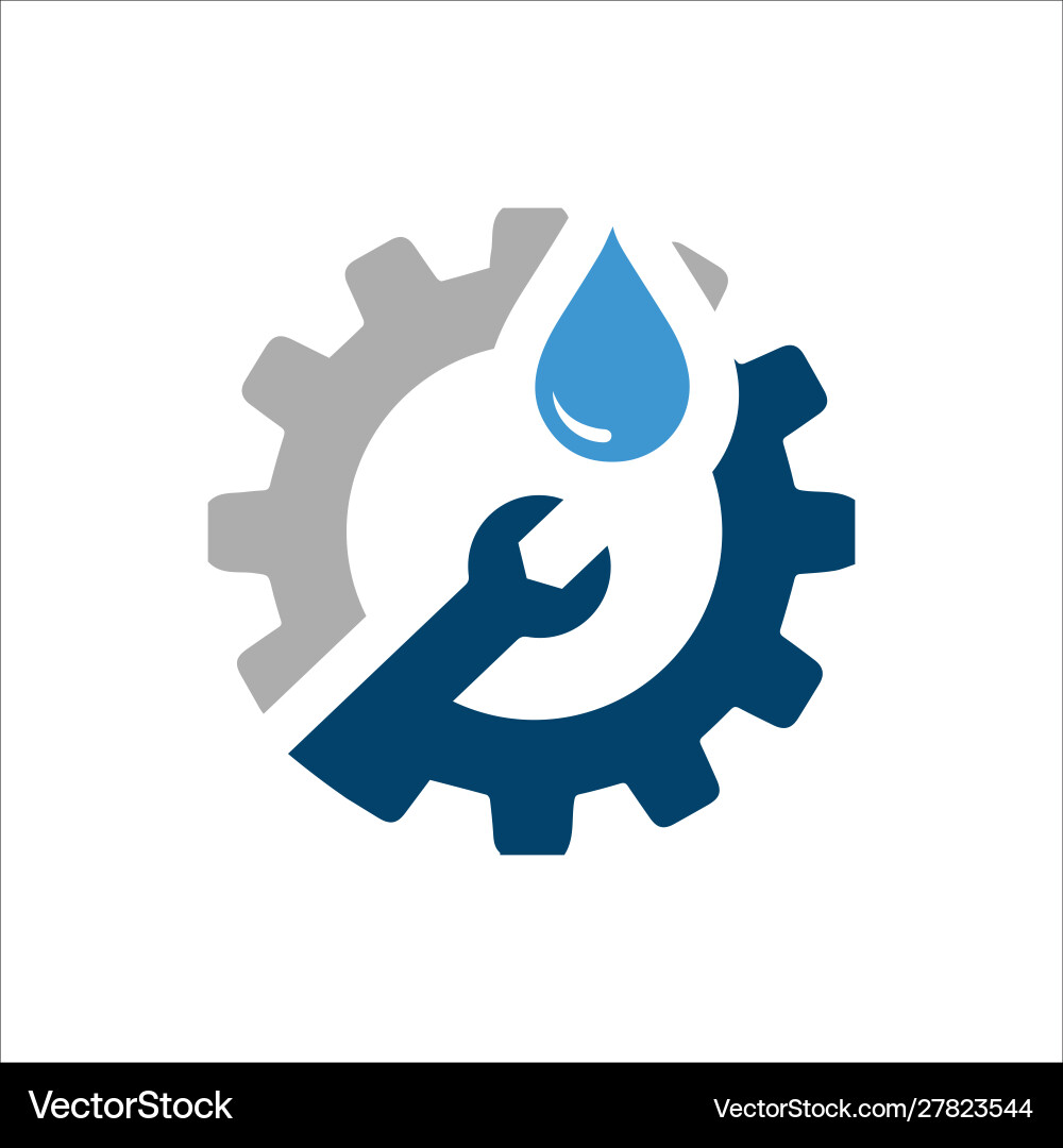Water & Sanitation Logo Royalty Free Vector Image