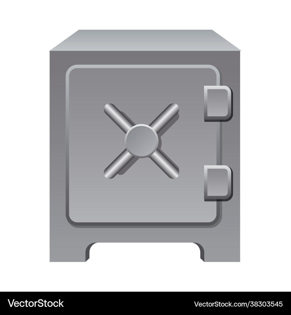 Bank safe icon Royalty Free Vector Image - VectorStock