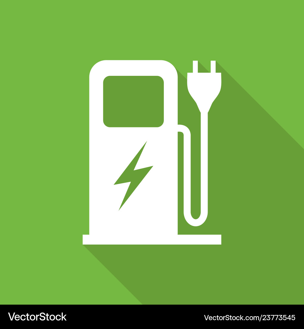 Electric Vehicle Charging Symbol Royalty Free Vector Image