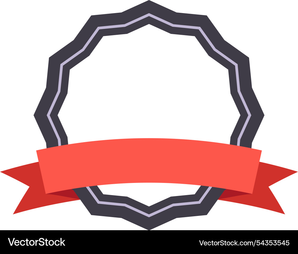 Elegantly adorned dodecagon frame with vibrant red