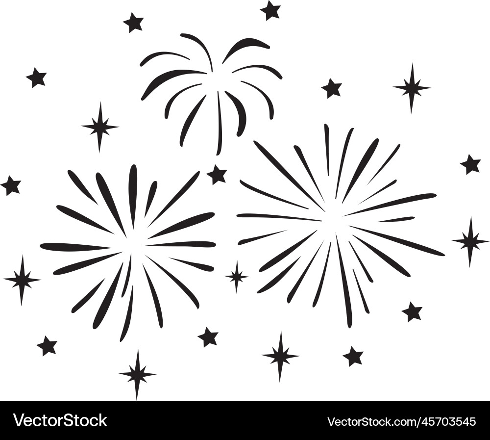 Fireworks background Royalty Free Vector Image