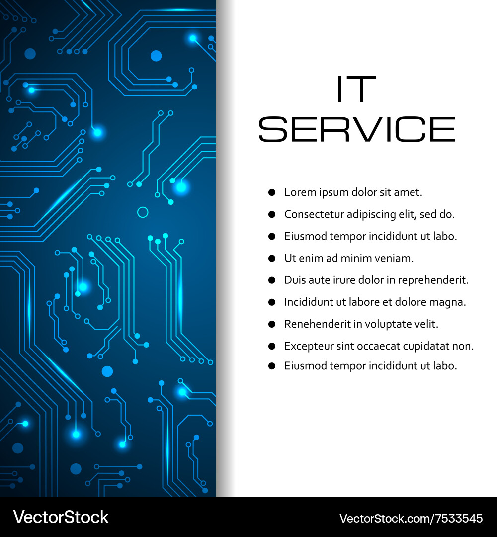 It service banner can be used for web Royalty Free Vector