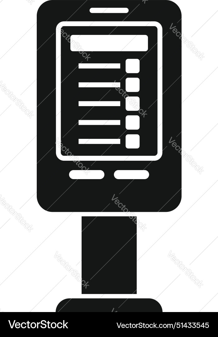 Mobile app interface billboard icon Royalty Free Vector