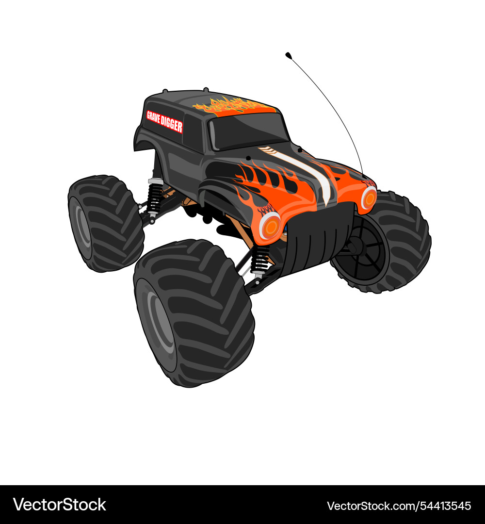Rc car and gaming Royalty Free Vector Image - VectorStock