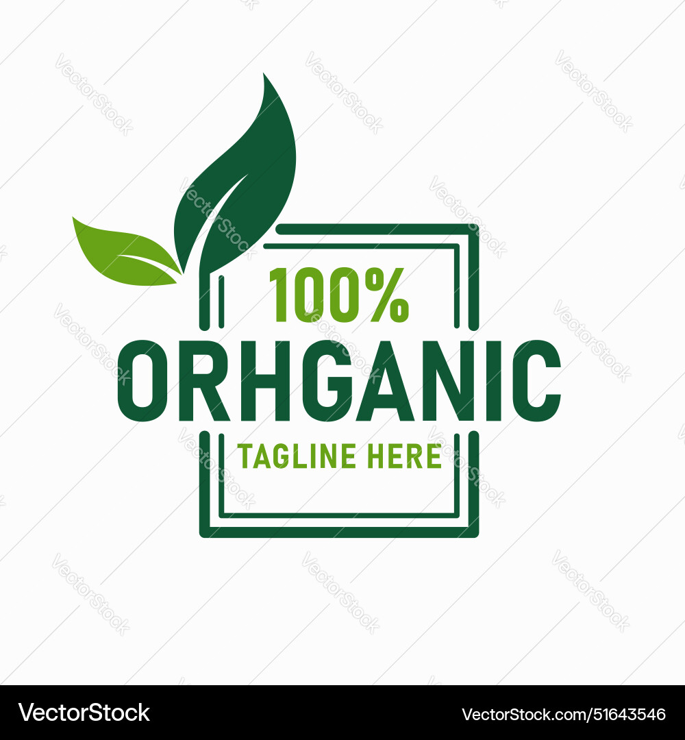100 organic template100 Royalty Free Vector Image