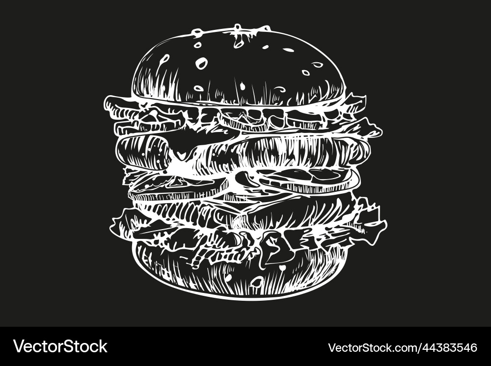 Cheeseburger logo design template fast Royalty Free Vector