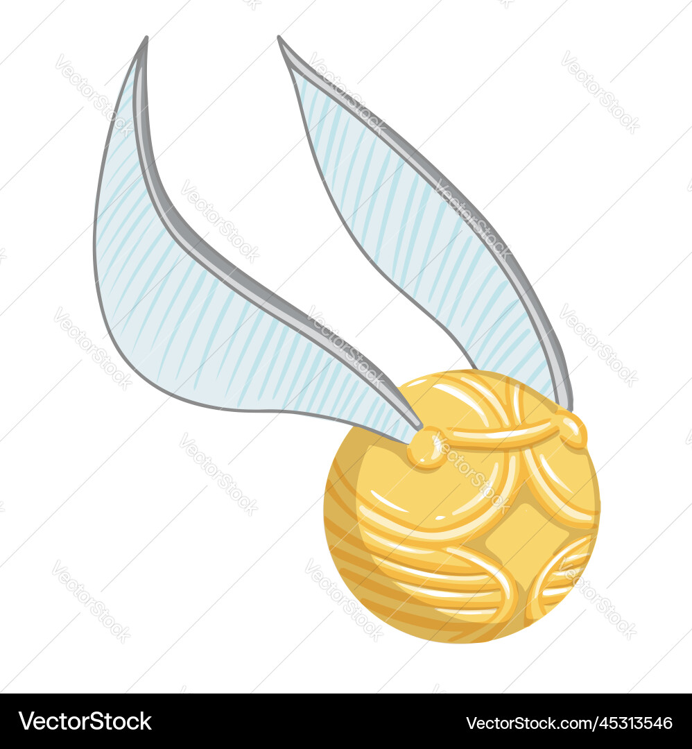 Golden Snitch - Harry Potter Royalty Free Vector Image