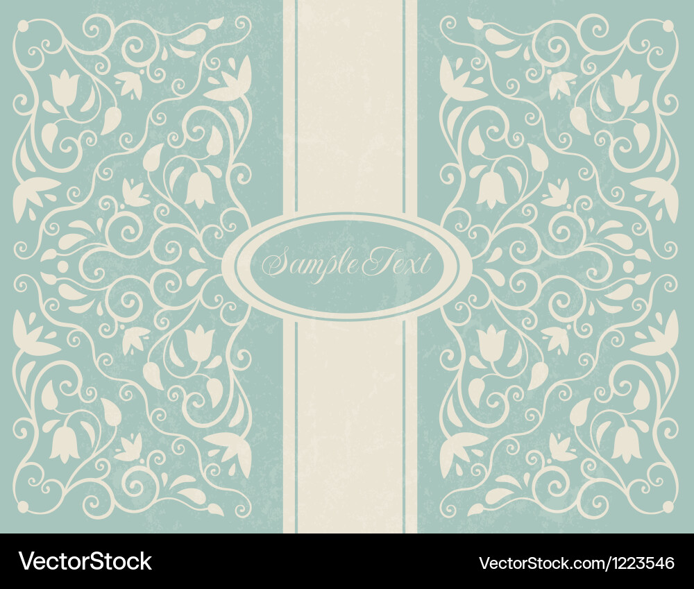 Ornate floral background Royalty Free Vector Image