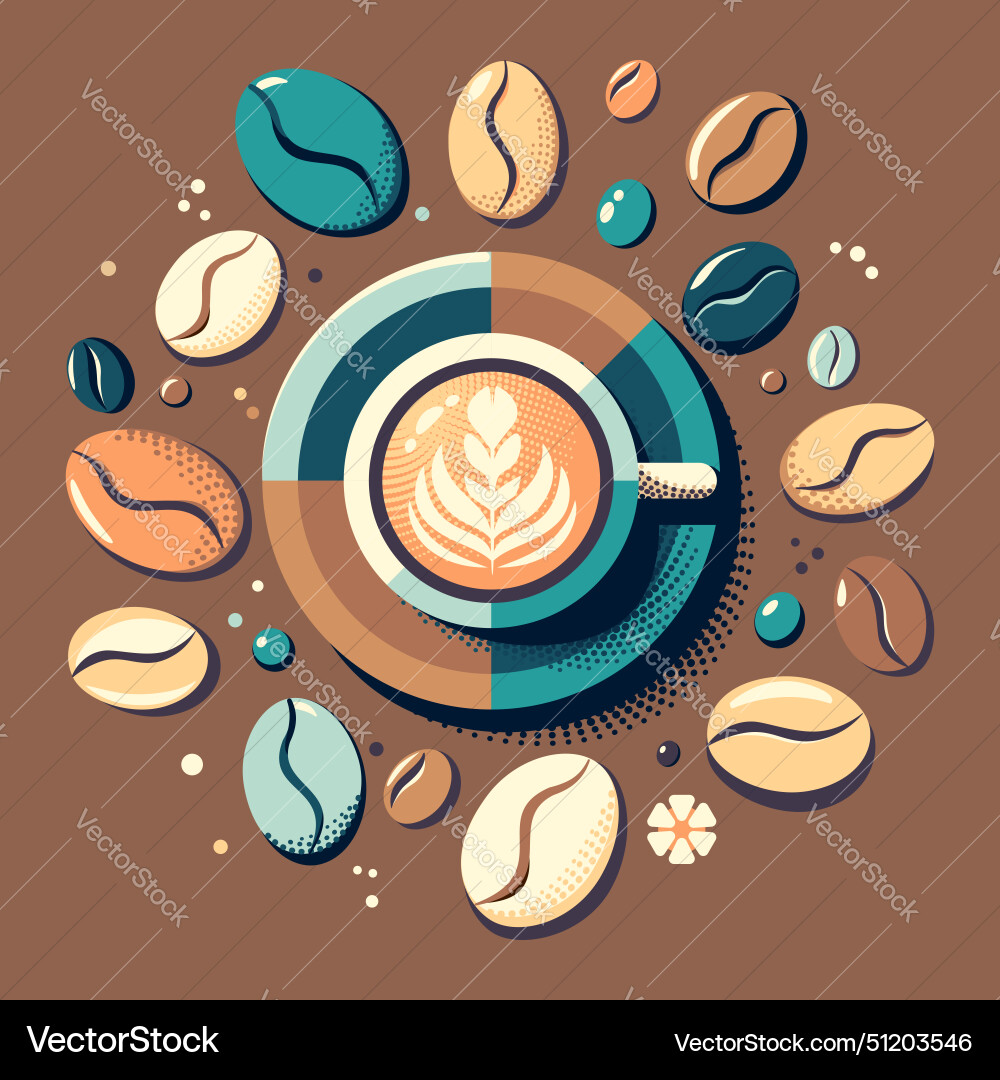 Retro coffee poster Royalty Free Vector Image - VectorStock