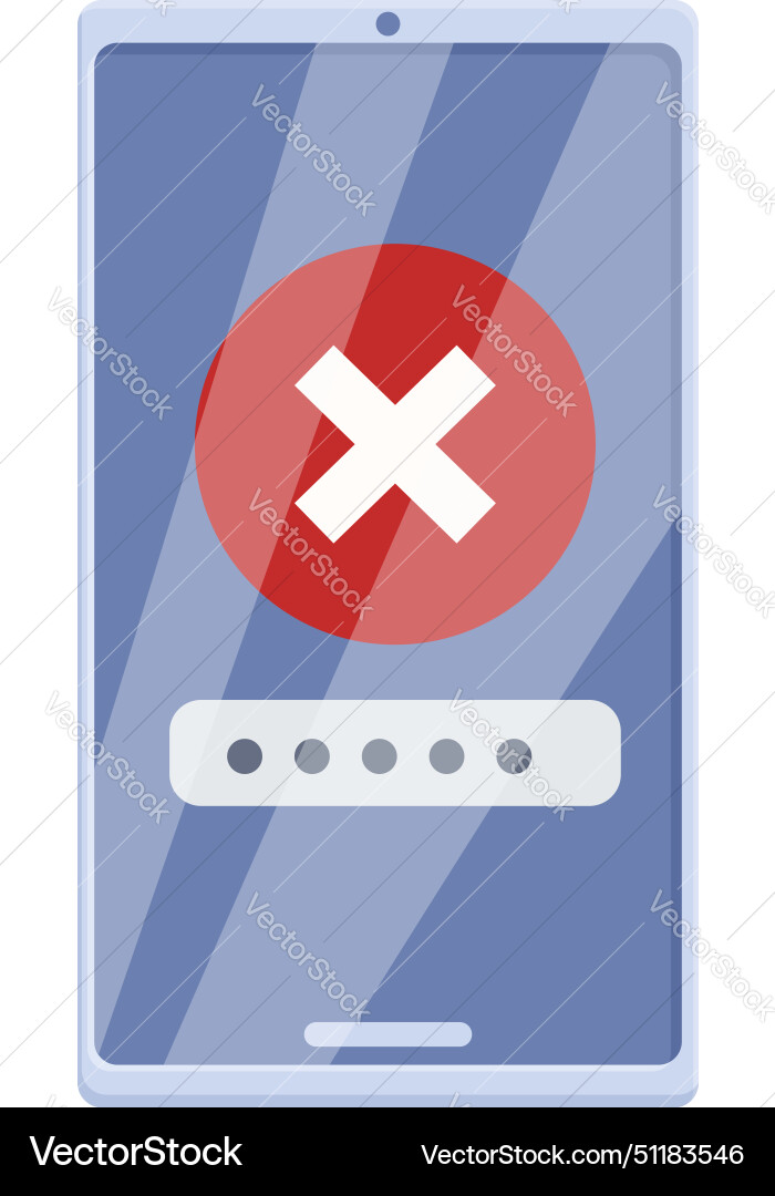 Sign password protect icon cartoon mistake Vector Image