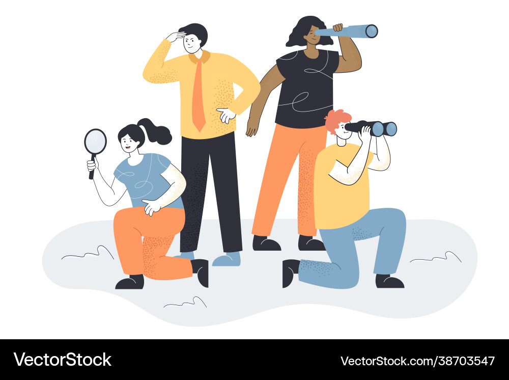 Business team looking for new people Royalty Free Vector