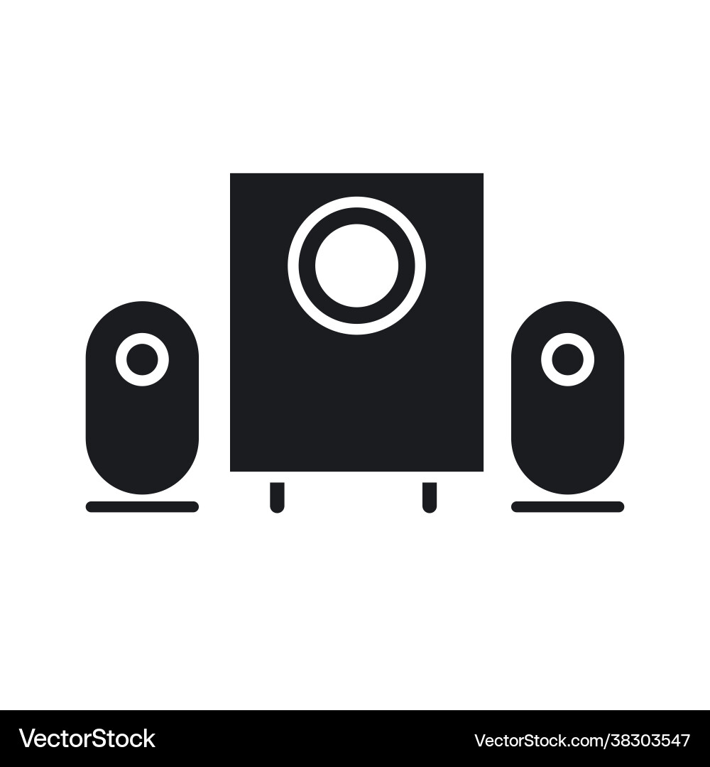 Sound system icon Royalty Free Vector Image - VectorStock