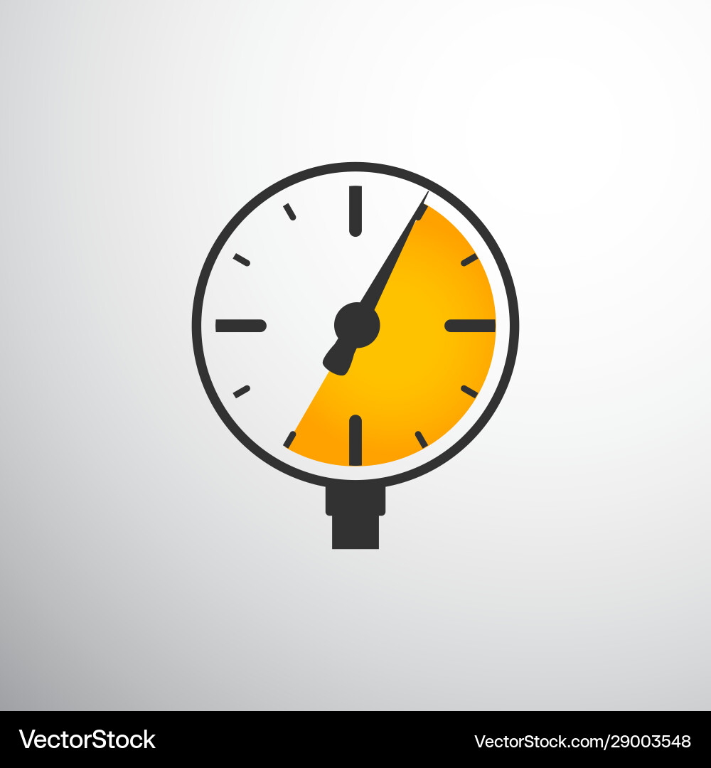 Barometer pressure gauge Royalty Free Vector Image