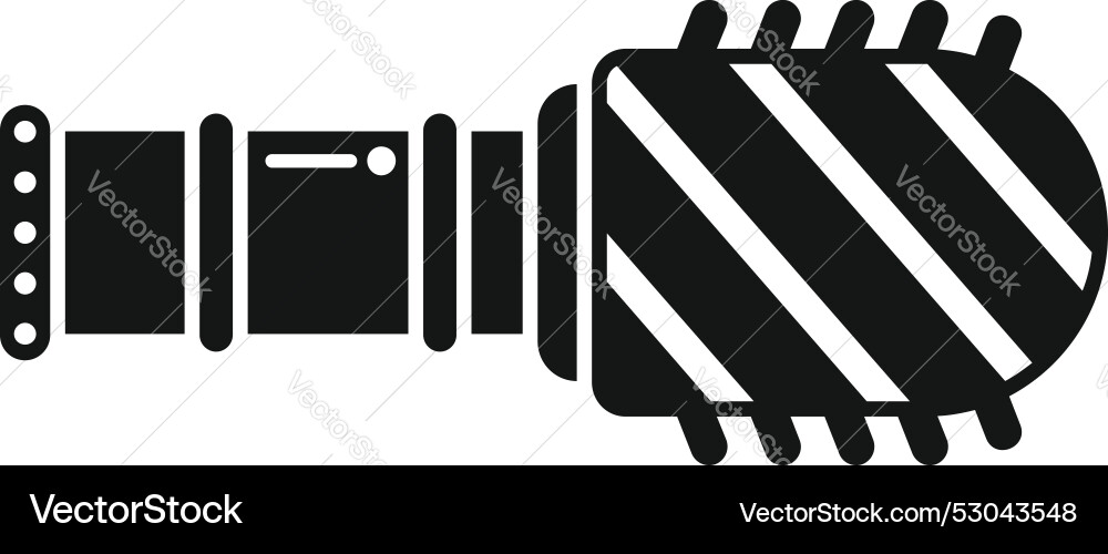 Electric shocker weapon icon representing law Vector Image