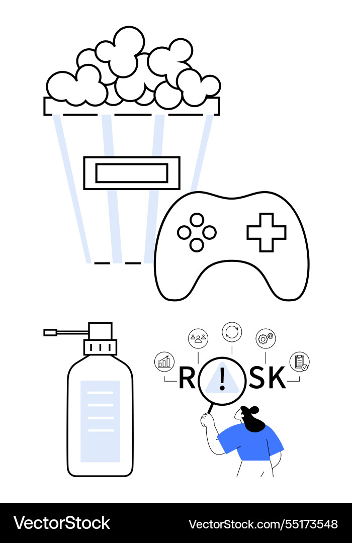 Entertainment safety and risk management Vector Image