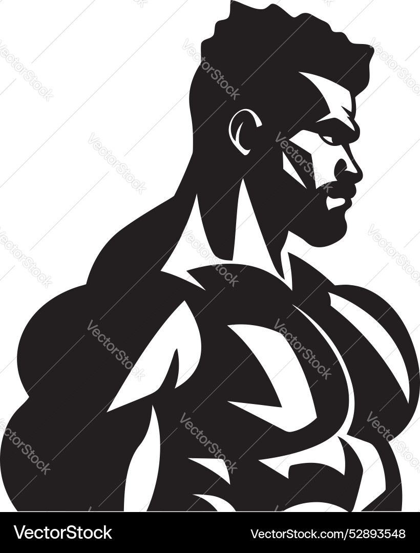 Rippling resilience muscle symphony inkwell Vector Image