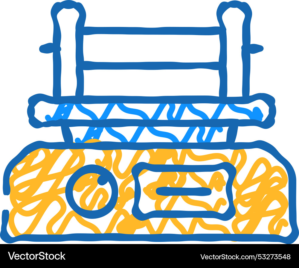 Shaker laboratory device icon doodle Royalty Free Vector