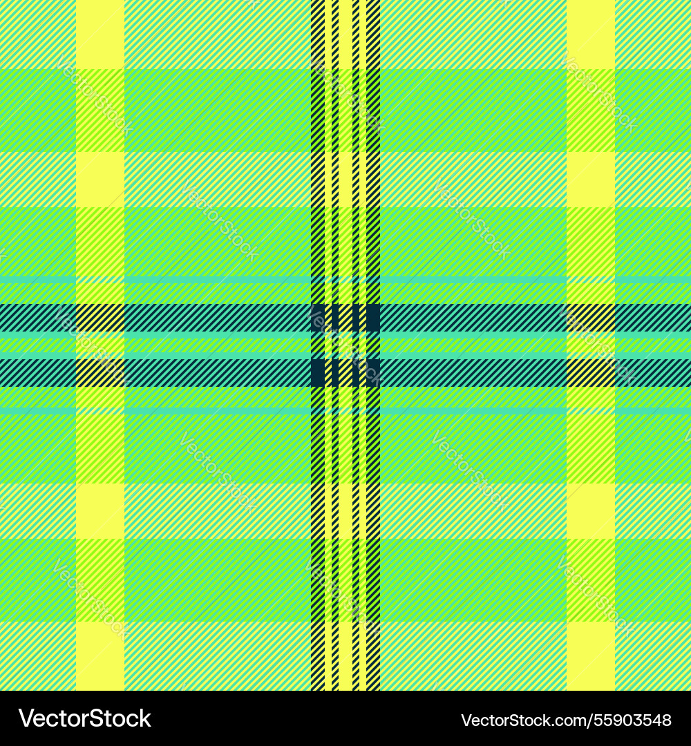 Vibrant lime green and yellow plaid pattern Vector Image