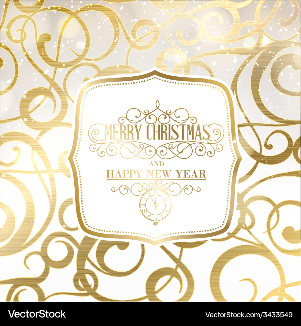 Abstract gold holiday background Royalty Free Vector Image