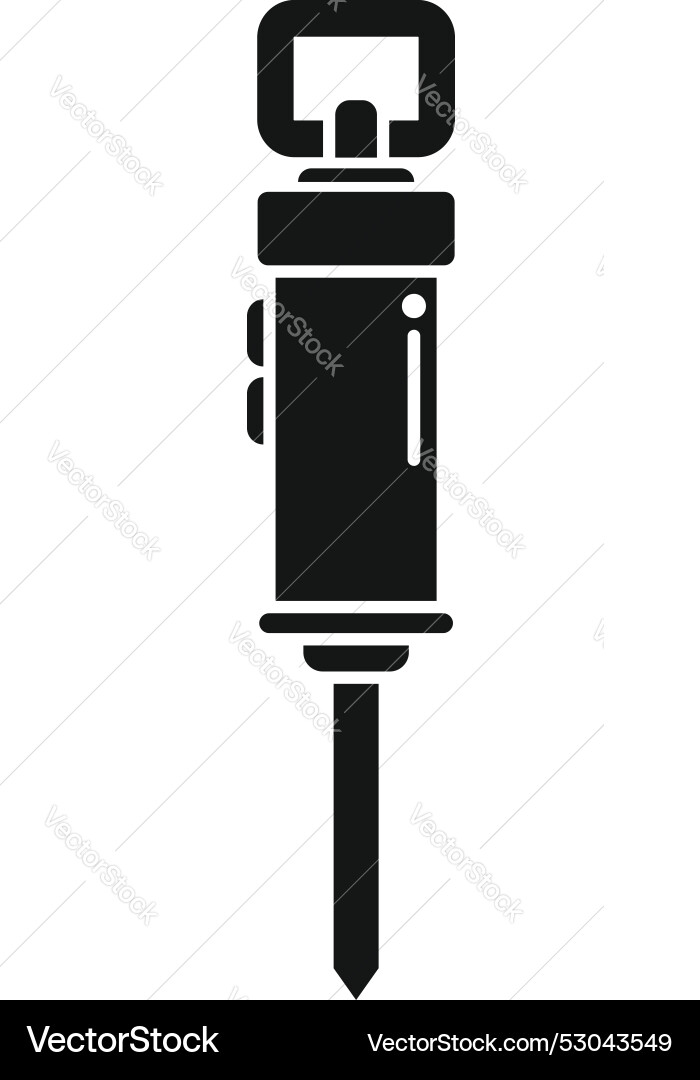 Pneumatic hammer breaking ground for construction – Royalty-Free Vector ...