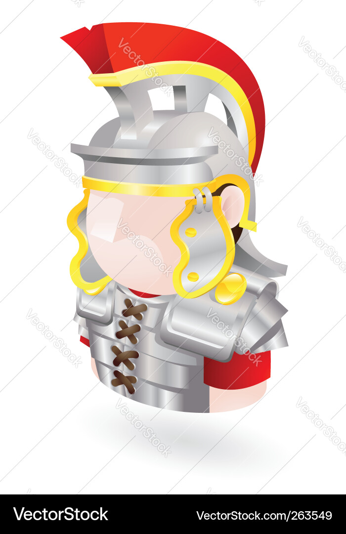Roman soldier icon Royalty Free Vector Image - VectorStock