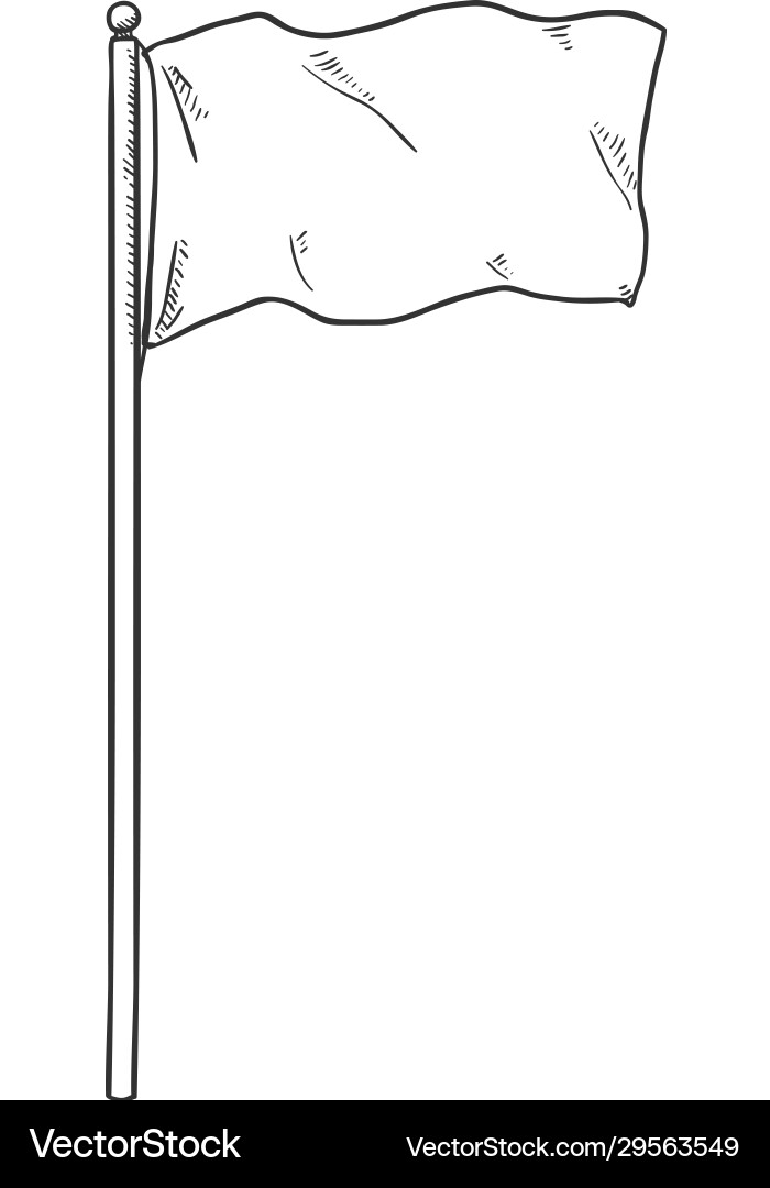 Sketch Of A Waving Flag United States Of America Waving Flag 2490788