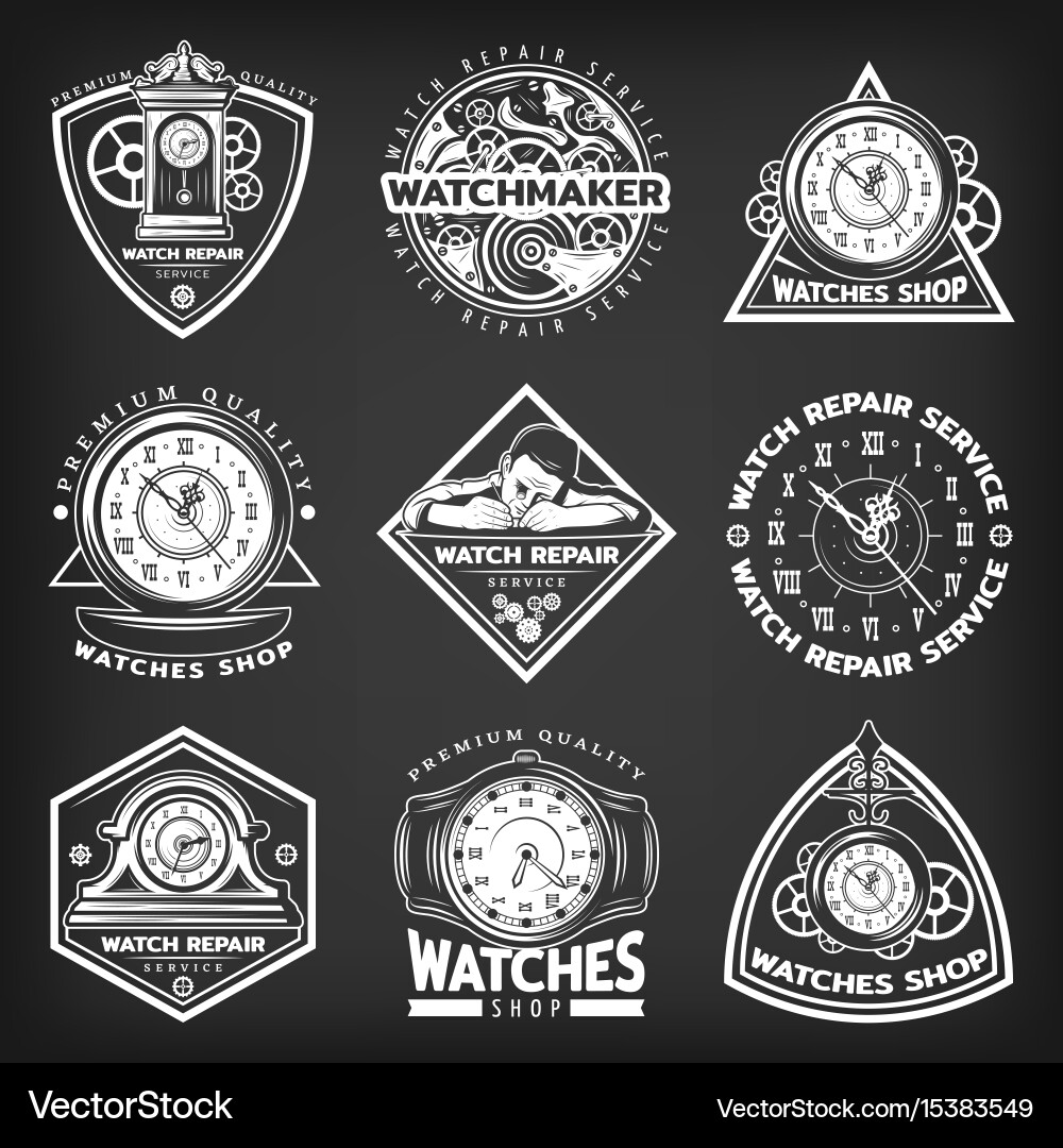 Logo Watchmaker Watch Vector Images (45)