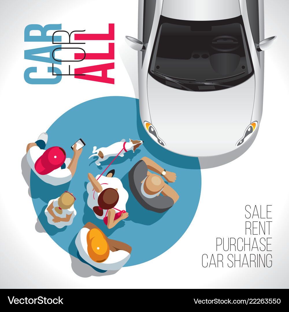 Car for all auto everyone Royalty Free Vector Image