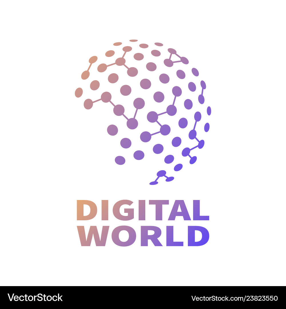 Global network connection business concept Vector Image