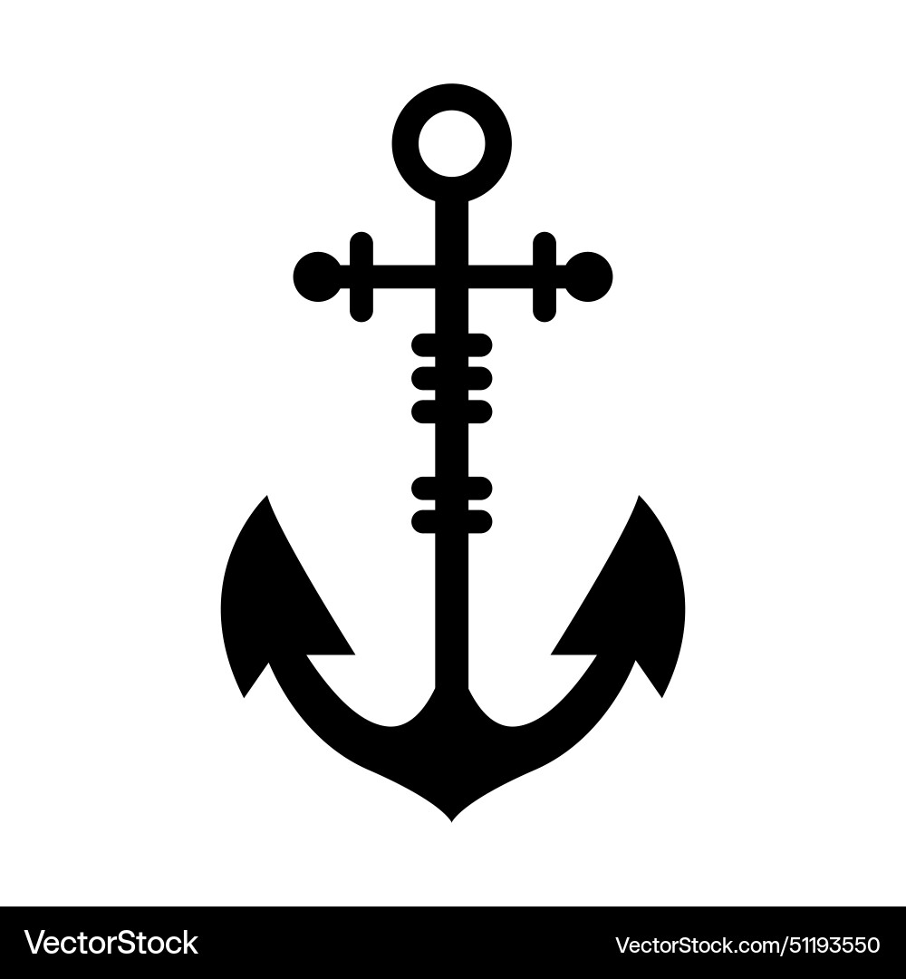 Ship anchor Royalty Free Vector Image - VectorStock