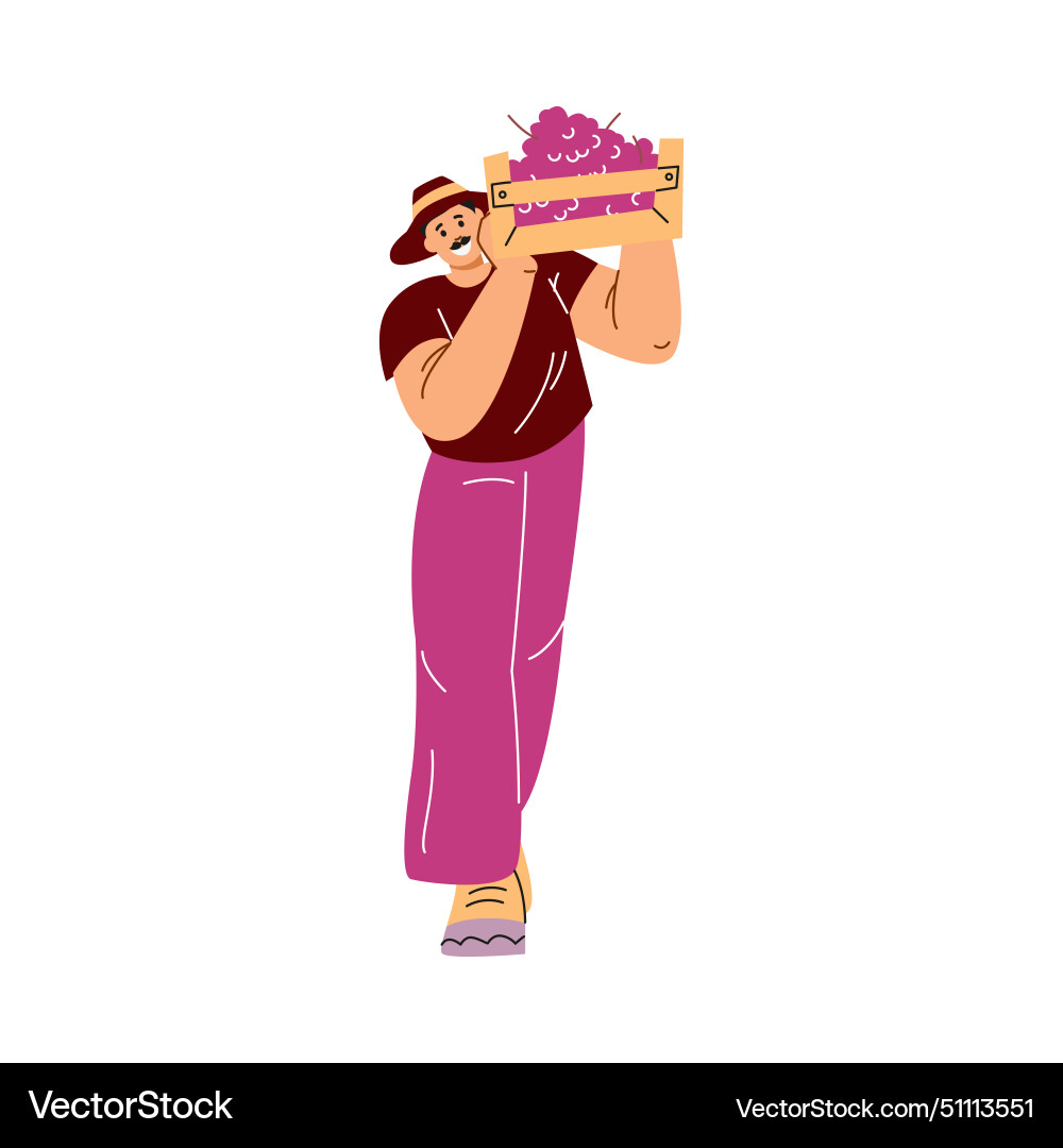 A man carrying box Royalty Free Vector Image - VectorStock