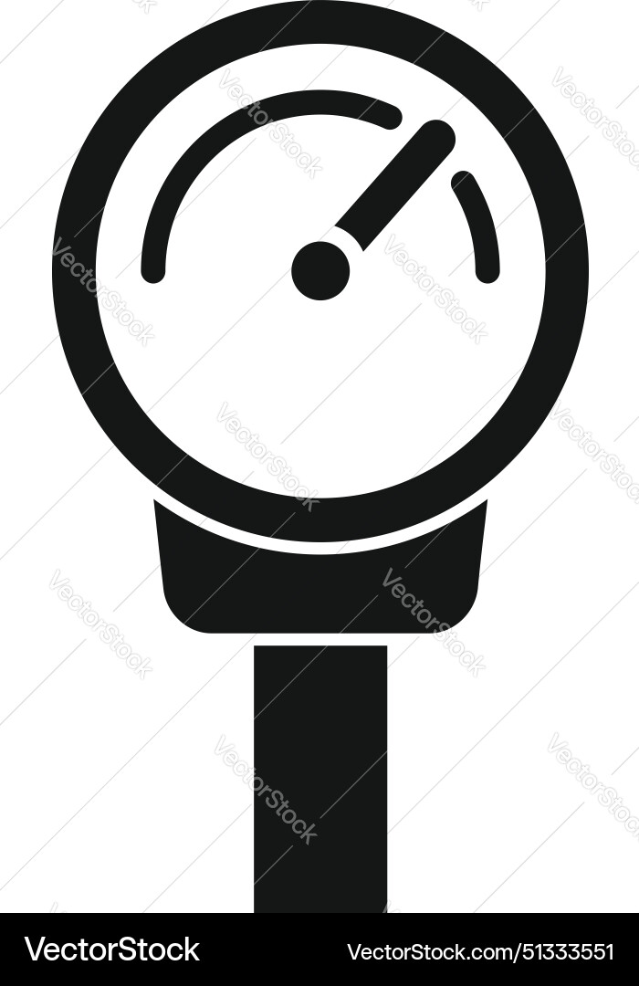 Black and white pressure gauge icon Royalty Free Vector