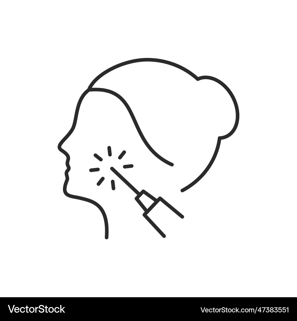 Facial skin care icon Royalty Free Vector Image
