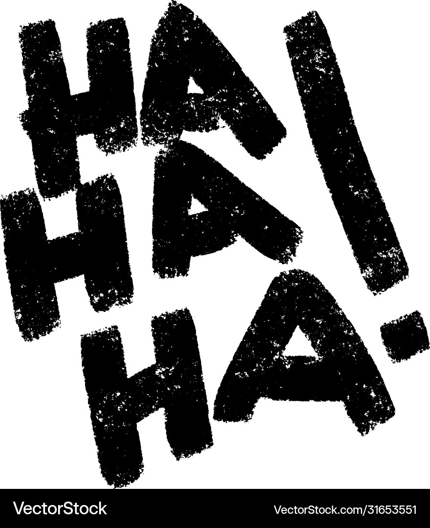 Ha Ha Sticker - Funny Laugh Royalty Free Vector Image