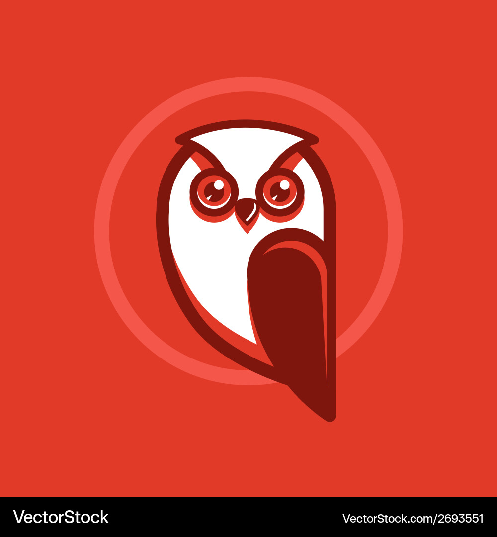 Owl emblem Royalty Free Vector Image - VectorStock