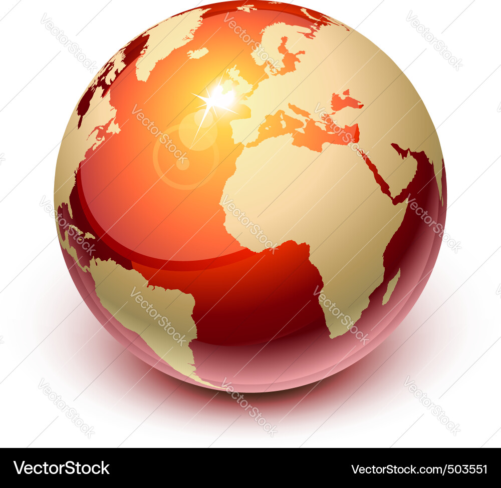 Red earth Royalty Free Vector Image - VectorStock