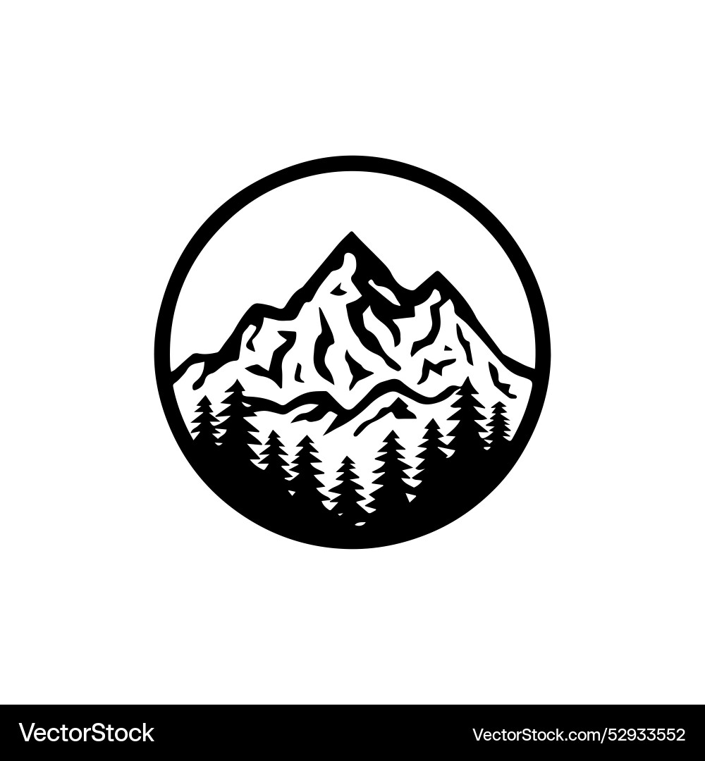 Hill logo Royalty Free Vector Image - VectorStock