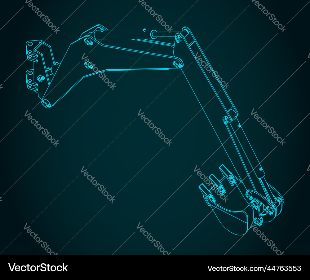 Backhoe loader Royalty Free Vector Image - VectorStock