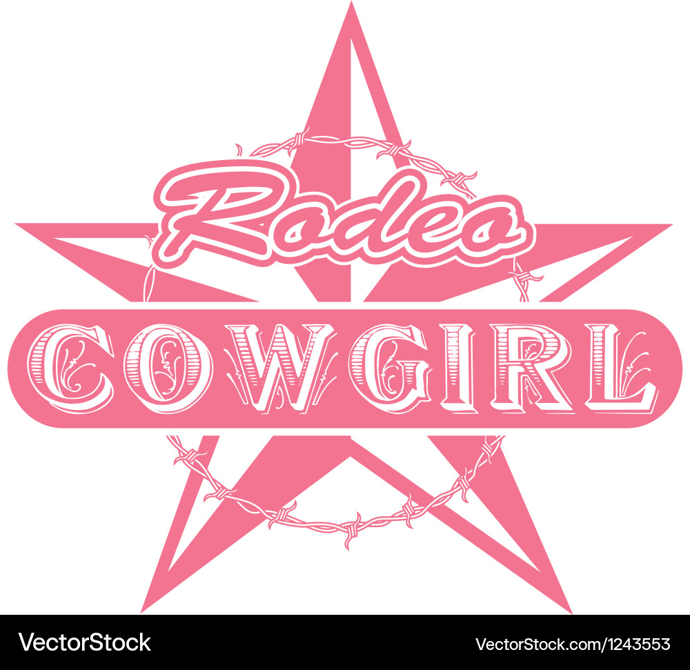 Vintage rodeo signs Royalty Free Vector Image - VectorStock
