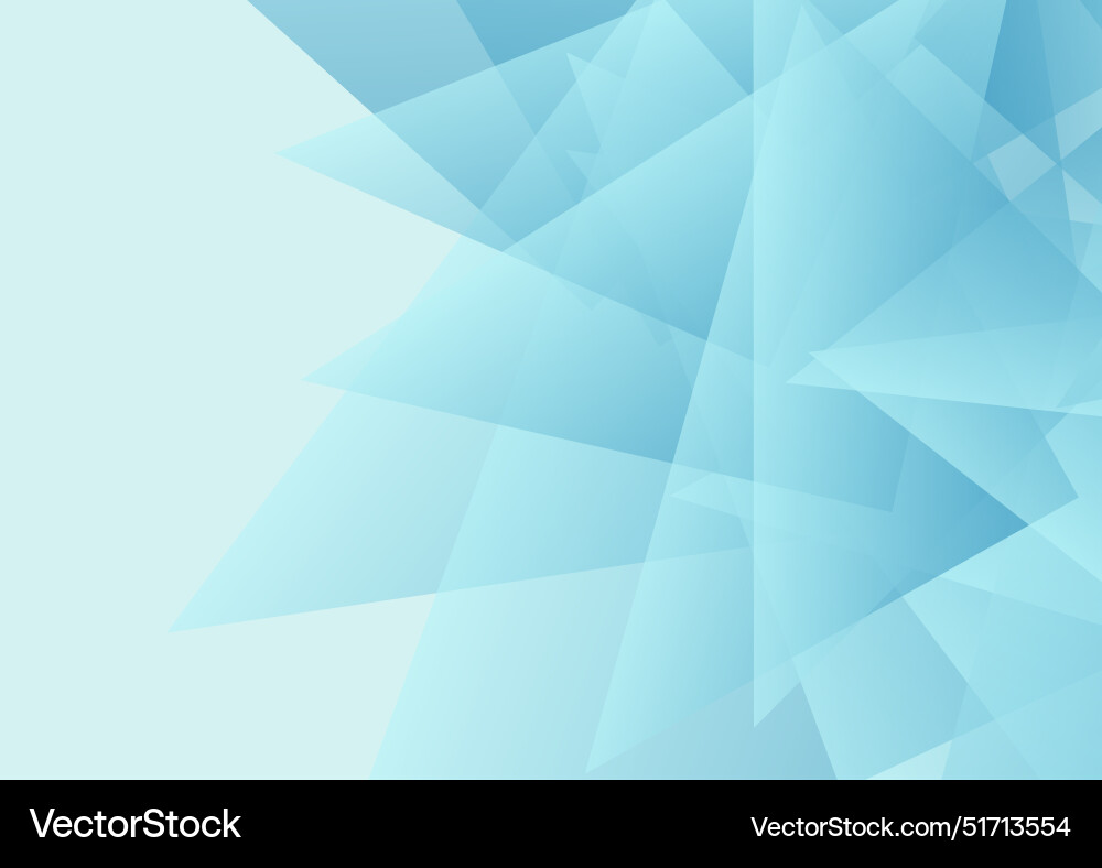 Light blue low poly shapes abstract tech Vector Image