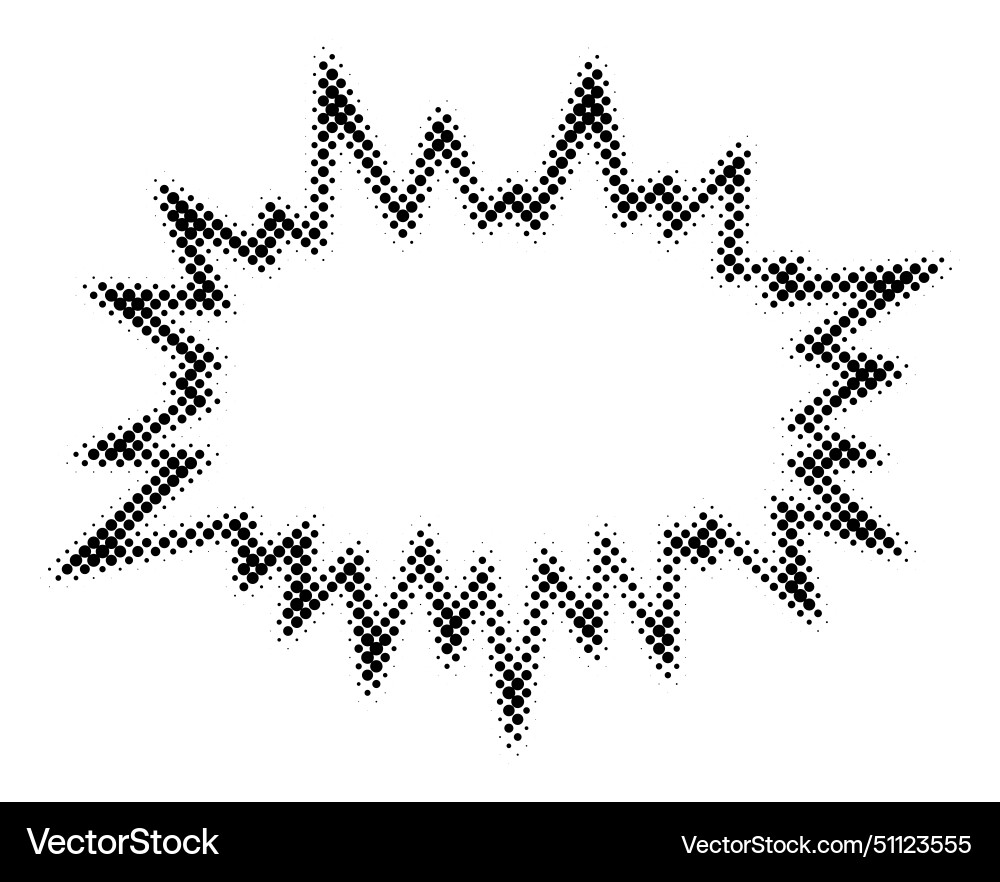 Halftone starburst Royalty Free Vector Image - VectorStock