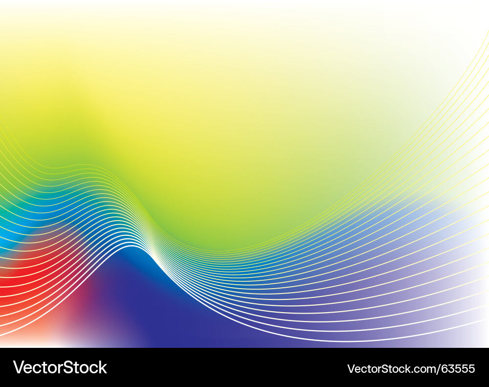 Rainbow wave background Royalty Free Vector Image