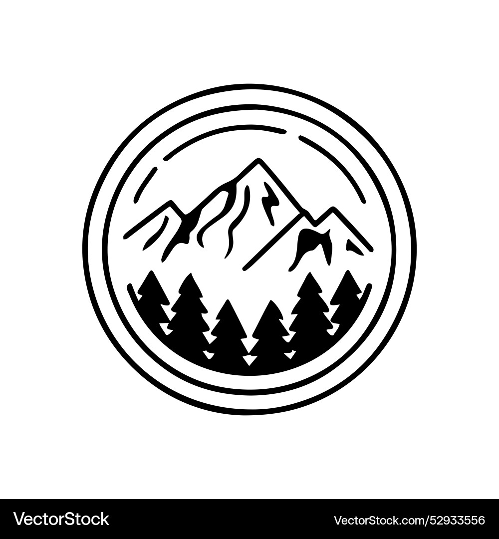 Hill logo Royalty Free Vector Image - VectorStock