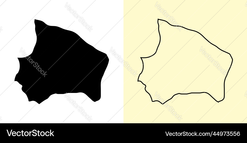 Negeri sembilan map malaysia asia filled Vector Image