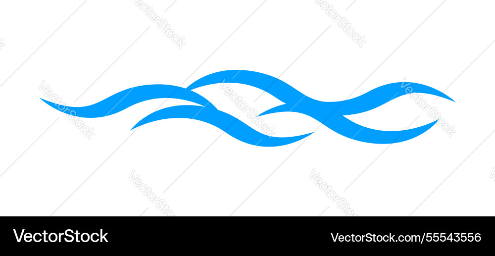 Ocean Wave Symbol Royalty Free Vector Image - VectorStock