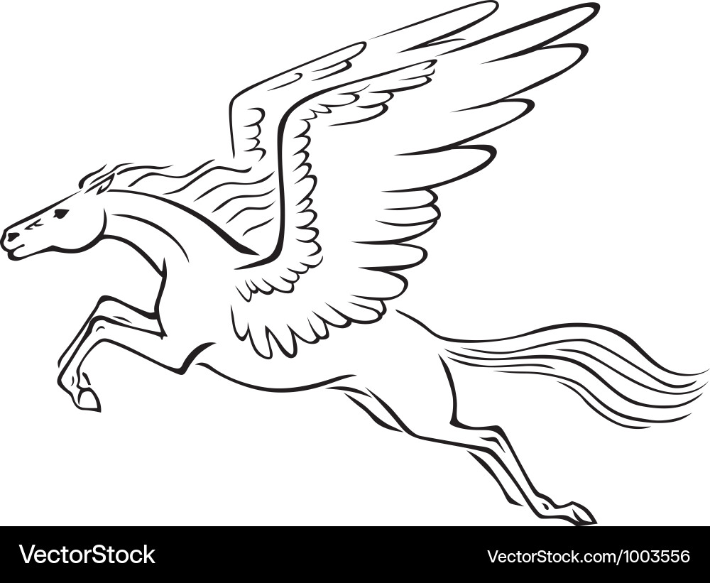 Pegasus Royalty Free Vector Image - VectorStock
