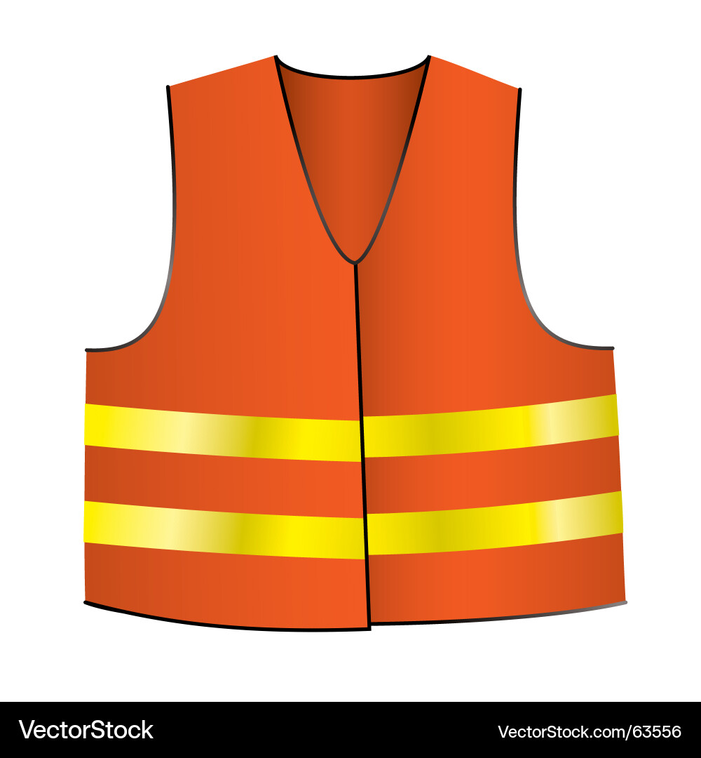 Safety jacket Royalty Free Vector Image - VectorStock