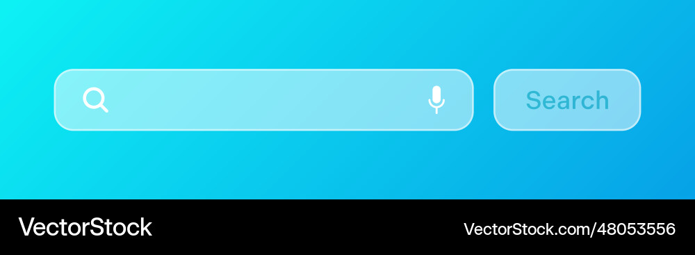 Transparent search bar internet browser engine Vector Image