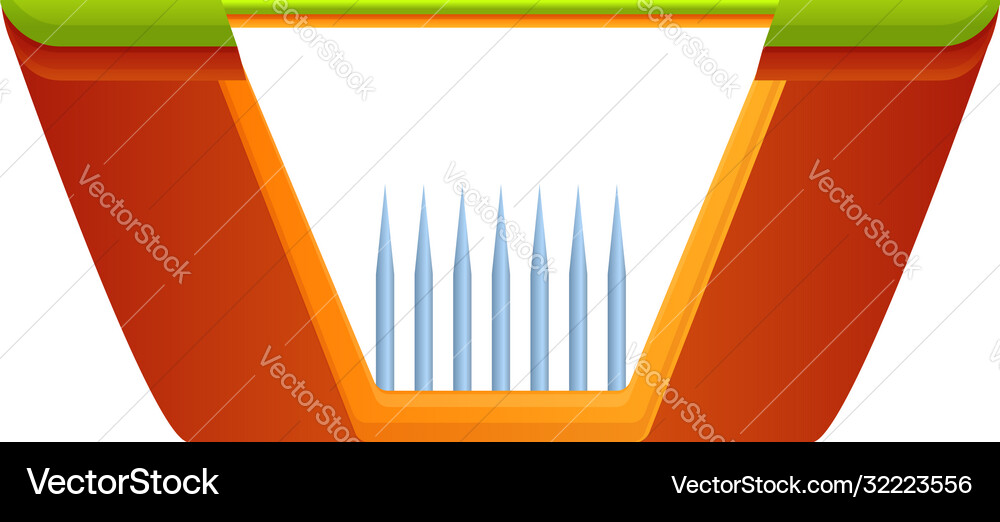 Trap pit icon cartoon style Royalty Free Vector Image